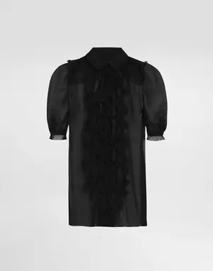 Dolce & Gabbana Chiffon Shirt Shirts And Tops Silk - Black