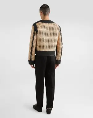 Dolce & Gabbana Woven Raffia Jacket Coats And Jackets Multi-colored