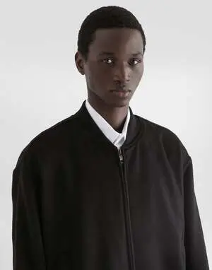 Dolce & Gabbana Cashmere Bomber Jacket Coats And Jackets - Black