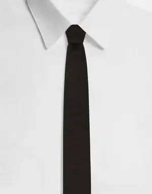 Dolce & Gabbana Linen Neck Tie - Brown