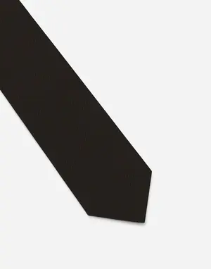 Dolce & Gabbana Linen Neck Tie - Brown