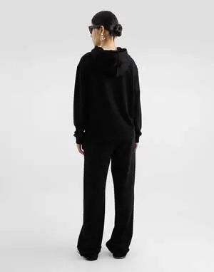 Dolce & Gabbana Flared Jersey Jogging Pants With Dg Logo Embroidery