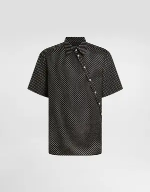 Dolce & Gabbana Polka Dot-print Linen Shirt Shirts - Multicolor