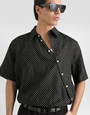 Dolce & Gabbana Polka Dot-print Linen Shirt Shirts
