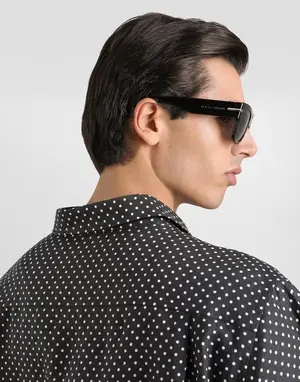 Dolce & Gabbana Polka Dot-print Linen Shirt Shirts