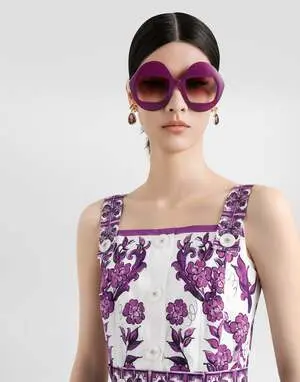 Dolce & Gabbana Majolica-print Poplin Dress Dresses