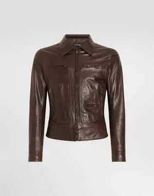 Dolce & Gabbana Leather Vest - Brown