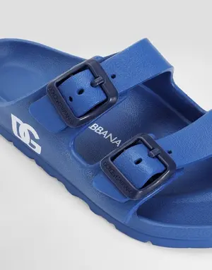 Dolce & Gabbana Double Strap Sandals - Blue
