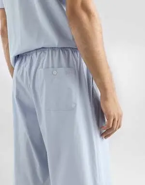 Dolce & Gabbana Cotton Bermuda Shorts With Dg Crossed Embroidery