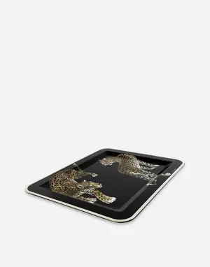 Dolce & Gabbana Wooden Tray Medium Rectangular