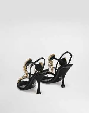 Dolce & Gabbana Embellished Satin Sandals