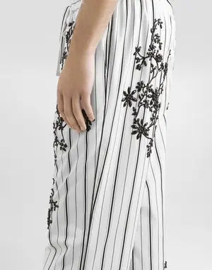 Dolce & Gabbana Vanity Trousers With Embroidery Pants And Shorts Multi-colored - Multicolor