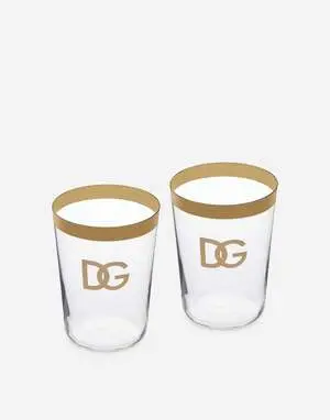 Dolce & Gabbana Set 2 Bicch Bibita Drinking Glasses - Multicolor