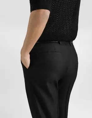 Dolce & Gabbana Viscose Tailored Trousers