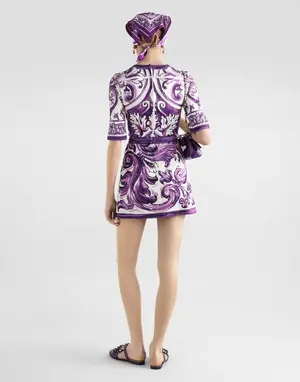 Dolce & Gabbana Majolica Print Short Dress
