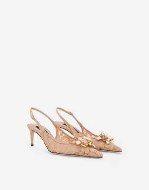 Dolce & Gabbana Lace Slingbacks