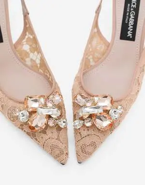 Dolce & Gabbana Lace Slingbacks