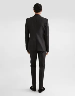 Dolce & Gabbana Micro Pattern Jacquard Trousers - Black