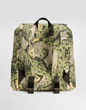Dolce & Gabbana Figs-print Canvas Backpack Accessories