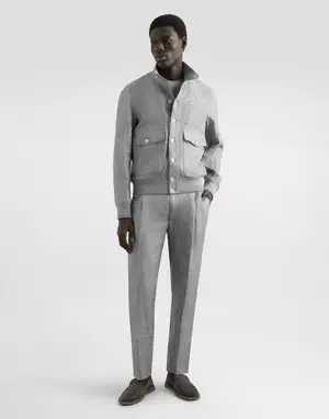 Dolce & Gabbana Short-sleeved Silk T-shirt T-shirts And Polos Gray - Grey