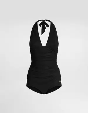 Dolce & Gabbana Intero Scollato Swimwear Jersey - Black