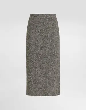 Dolce & Gabbana Dotted Wool Skirt Skirts - Multicolor