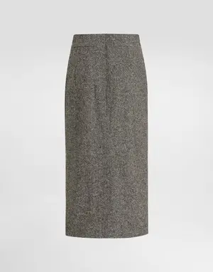 Dolce & Gabbana Dotted Wool Skirt Skirts
