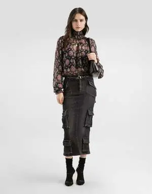 Dolce & Gabbana Denim Skirt Denim And Jeans Multi-colored