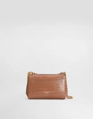 Dolce & Gabbana Marlene City Mini Shoulder Bag In Polished Alligator Collection