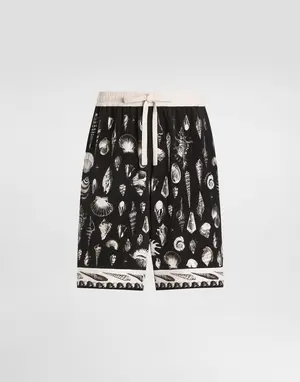 Dolce & Gabbana Shell-print Marocaine Crêpe Trousers Pants And Shorts - Multicolor