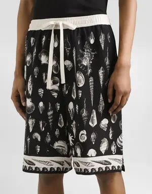 Dolce & Gabbana Shell Print Marocaine Crêpe Trousers