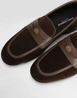 Dolce & Gabbana Split Calfskin Slipper Drivers - Brown