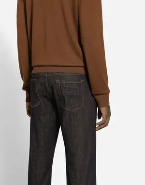 Dolce & Gabbana Slim-fit Stretch Denim Jeans Denim Multi-colored