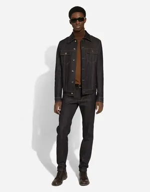 Dolce & Gabbana Slim-fit Stretch Denim Jeans Denim Multi-colored
