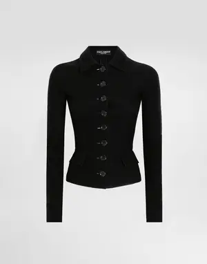 Dolce & Gabbana Single-breastedwool Cloth Jacket Blazers - Black