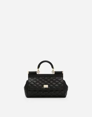 Dolce & Gabbana Small Sicily Handbag Handbags Leather - Black