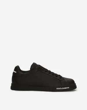 Dolce & Gabbana Calfskin Nappa Portofino Sneakers Sneakers Leather - Black