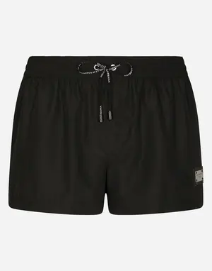 Dolce & Gabbana Boxer Corto Beachwear Fabric - Black