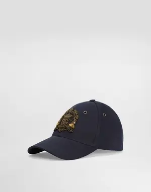 Dolce & Gabbana Washed-effect Drill Baseball Cap Hats And Gloves Multi-colored - Multicolor