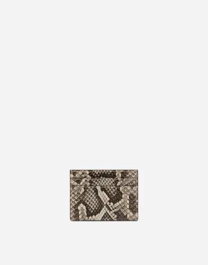 Dolce & Gabbana Python Skin Card Holder Wallets And Small Leather Goods