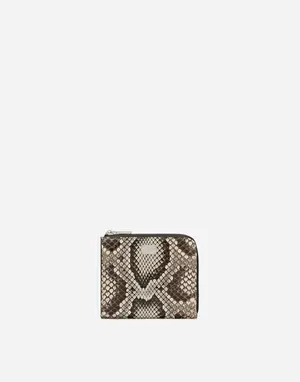 Dolce & Gabbana Python Skin Card Holder Wallets And Small Leather Goods - Yellow