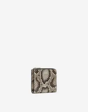 Dolce & Gabbana Python Skin Card Holder Wallets And Small Leather Goods