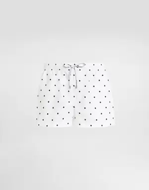 Dolce & Gabbana Polka Dot-print Short Swim Boxers Beachwear - Multicolor
