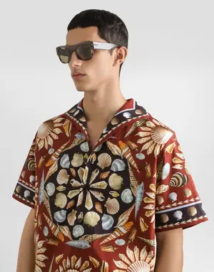 Dolce & Gabbana Printe Popeline Oversized Shirt Shirts