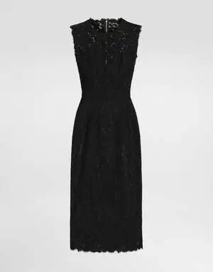 Dolce & Gabbana Cordonetto Lace Sheath Dress - Black