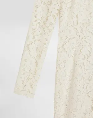Dolce & Gabbana Cordonetto Lace Dress Dresses - White