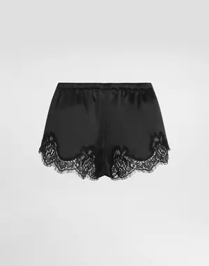 Dolce & Gabbana Shorts Underwear Silk - Black