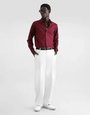Dolce & Gabbana Logo-print Martini Poplin Shirt Shirts