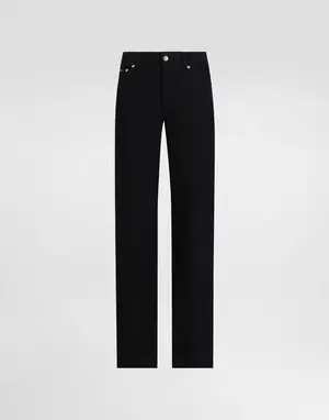 Dolce & Gabbana Loose Denim Jeans With Pressed Pleat Denim And Jeans Multi-colored