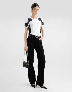 Dolce & Gabbana Loose Denim Jeans With Pressed Pleat Denim And Jeans Multi-colored